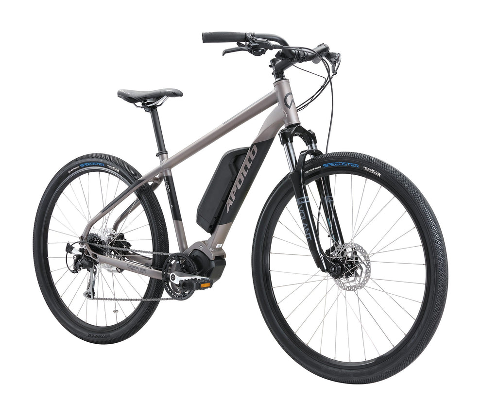 Apollo Eon Commuter 20 E-Bike (Matte Charcoal / Black) – The Bicycle ...